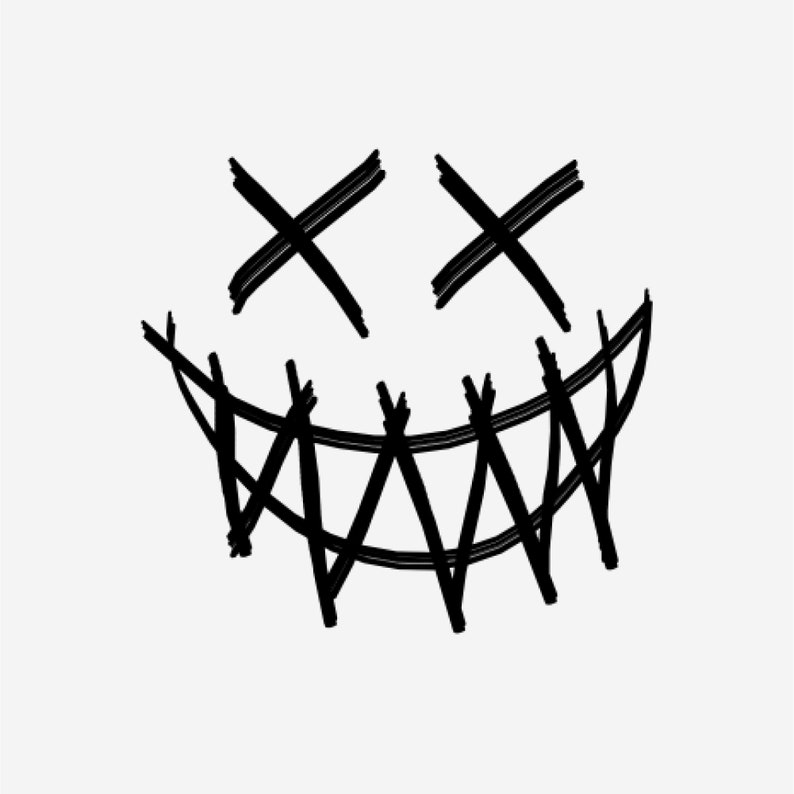 Horror Smiles Pack Faces Print for Halloween - Etsy