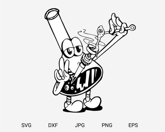 Bong Smoking Marijuana Svg for T-shirt Funny Print - Etsy
