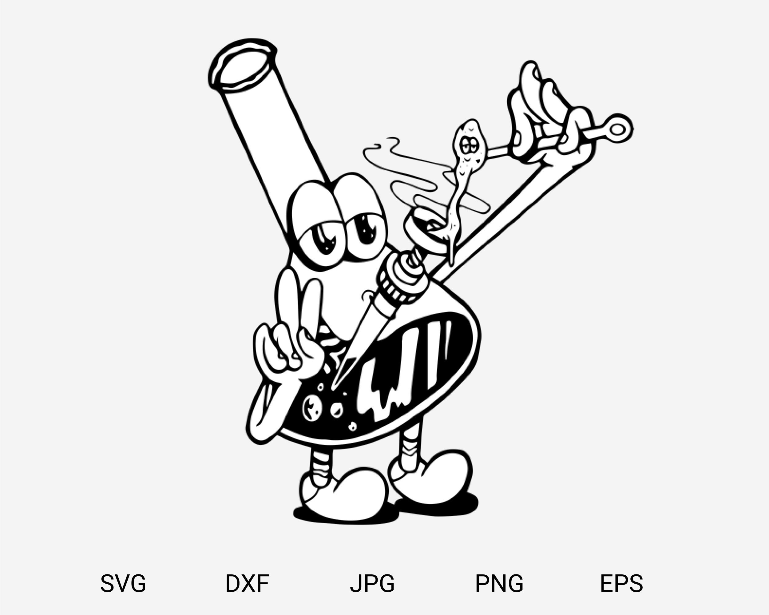 Bong fumar marihuana svg para camiseta divertido impresión - Etsy España