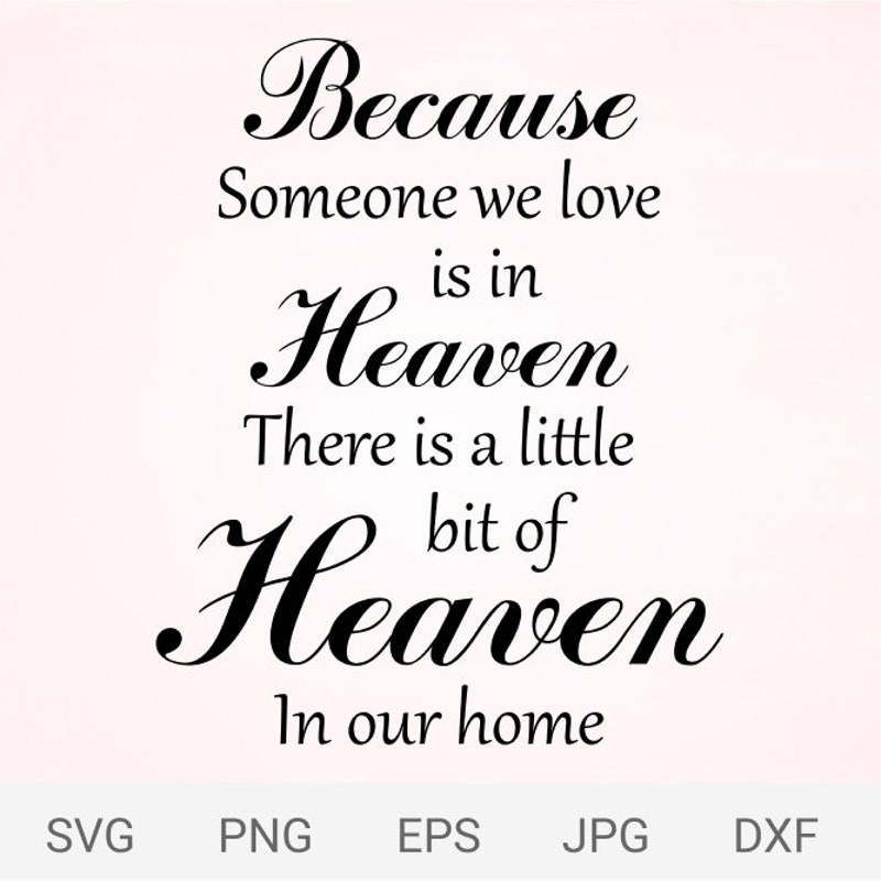In Heaven Svg - Etsy