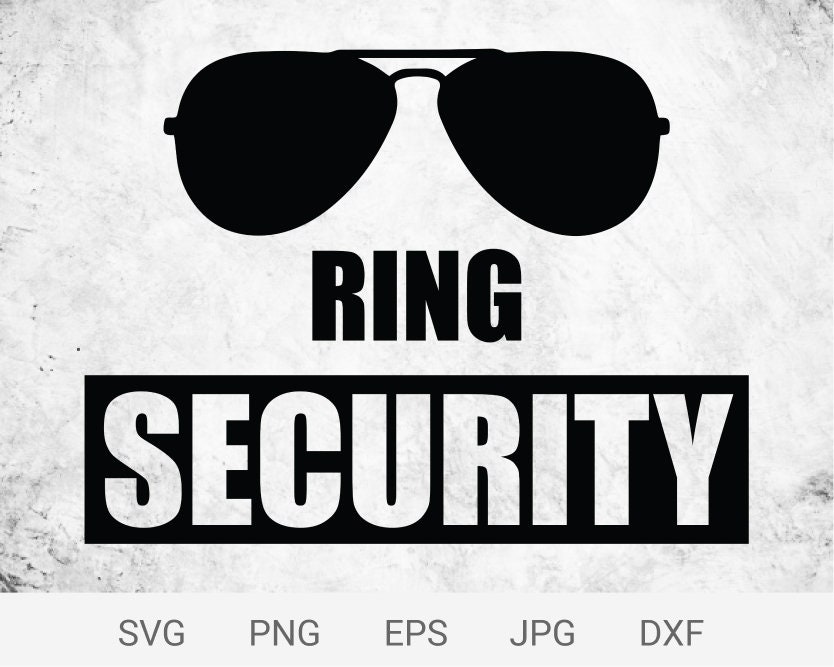 Ring SECURITY svg png craft cutting file t shirt print for | Etsy