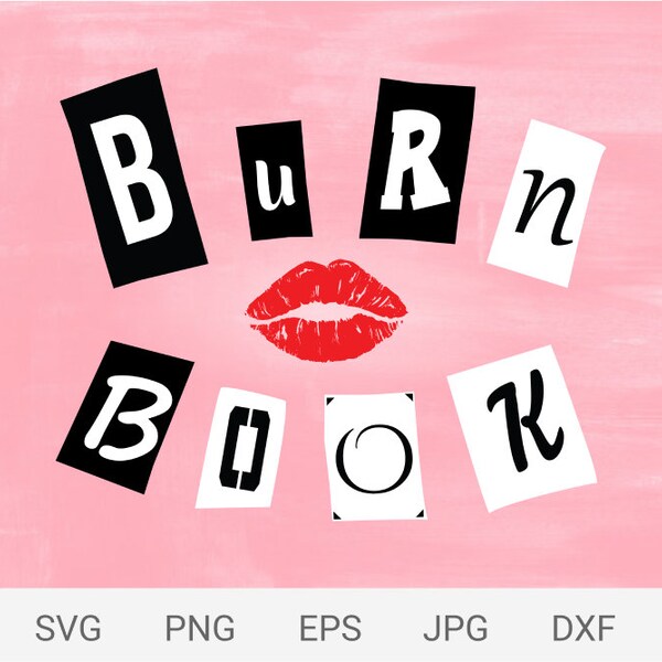 Burn Book Svg - Etsy