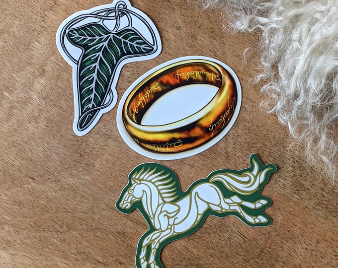 Lord of the Rings (LOTR) Vinyl Sticker Collection - Bundle of 3 - Etsy