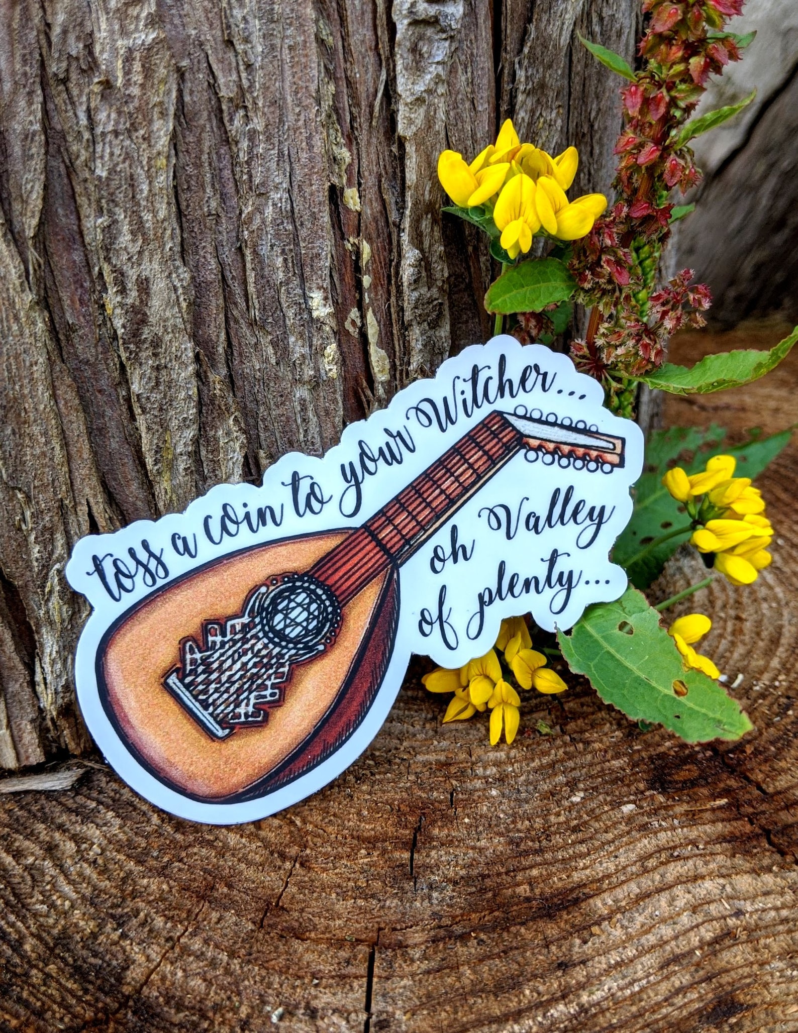 Jaskier Dandelion the Witcher Themed Vinyl Sticker - Etsy
