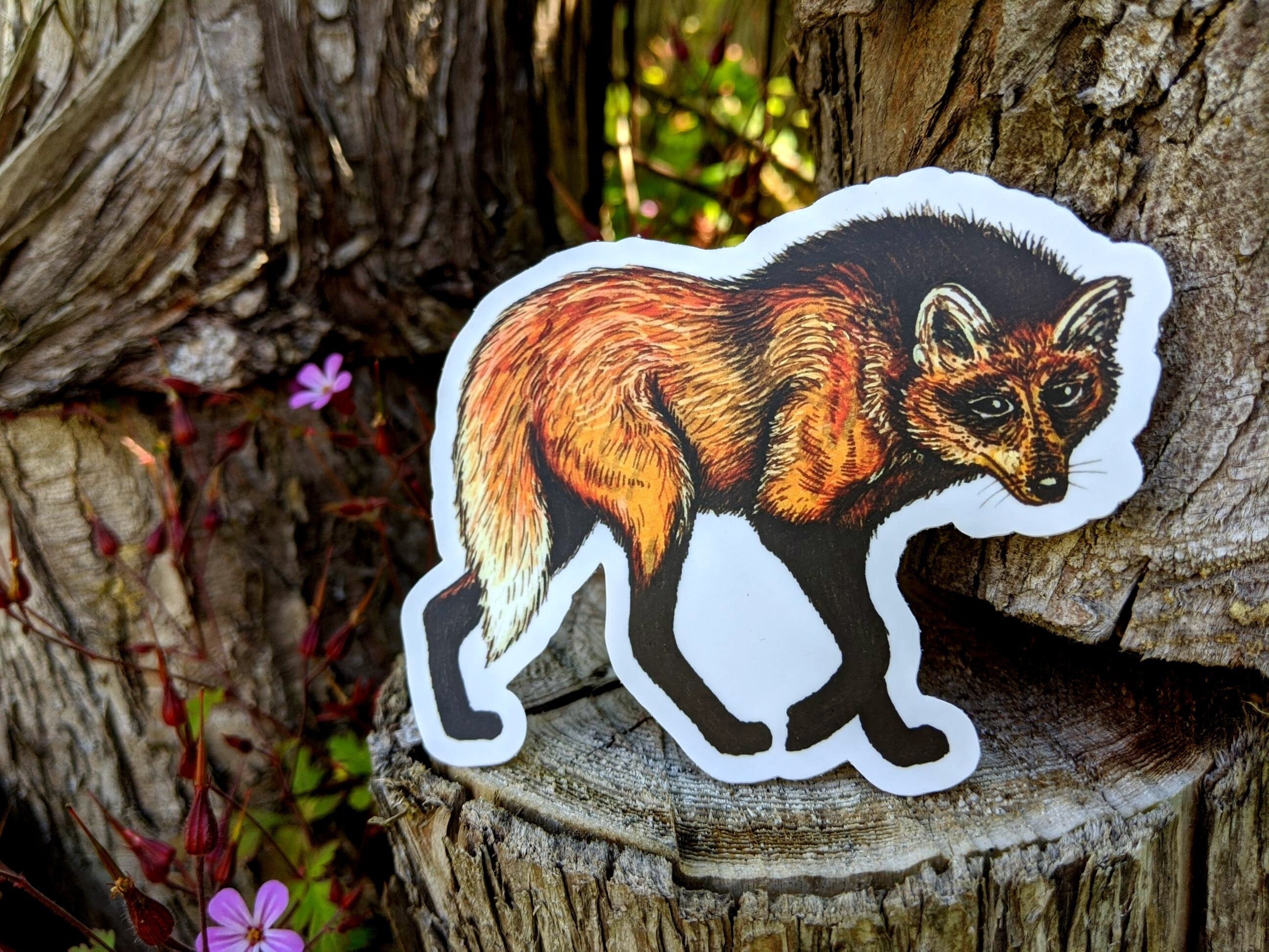 stickers illustration dog animals dogs canine furry wolves maned wolf ...