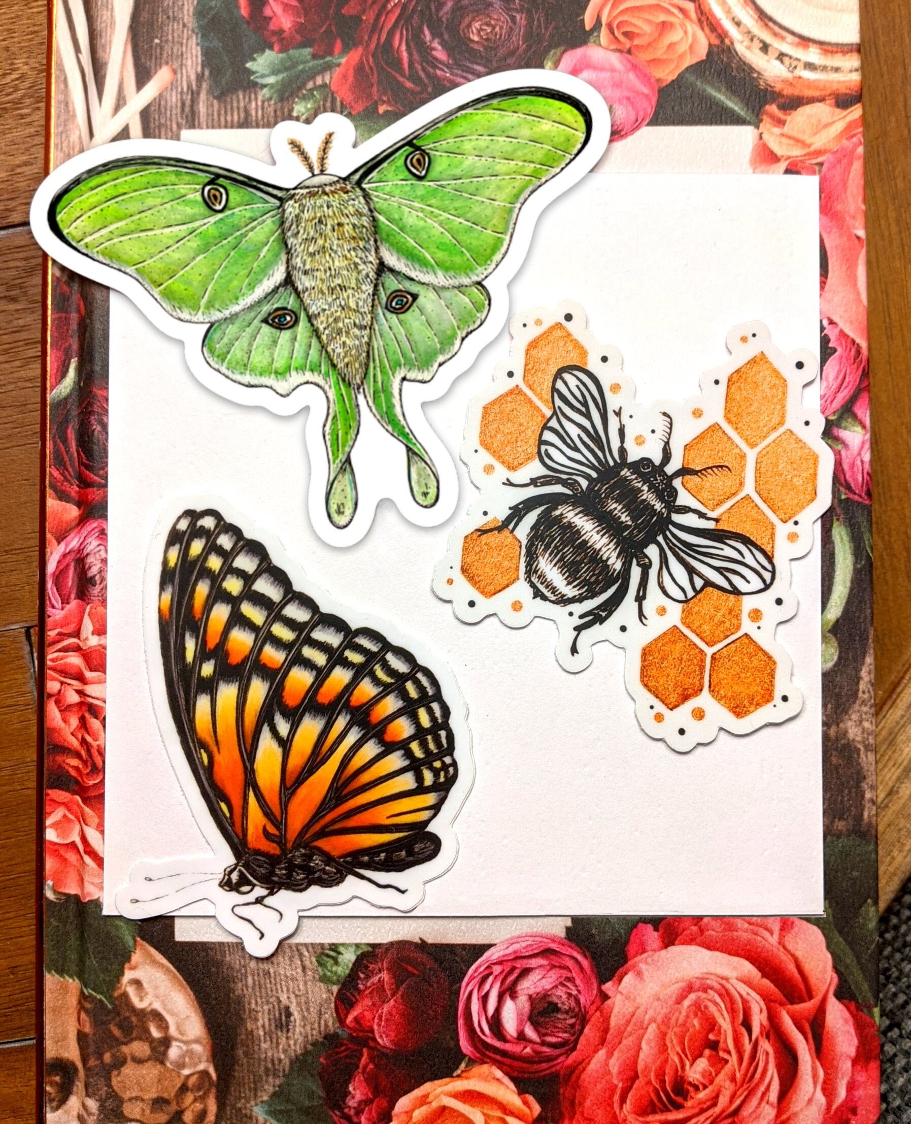Pollinator Vinyl Sticker Collection Singles or Bundle of 3 | Etsy