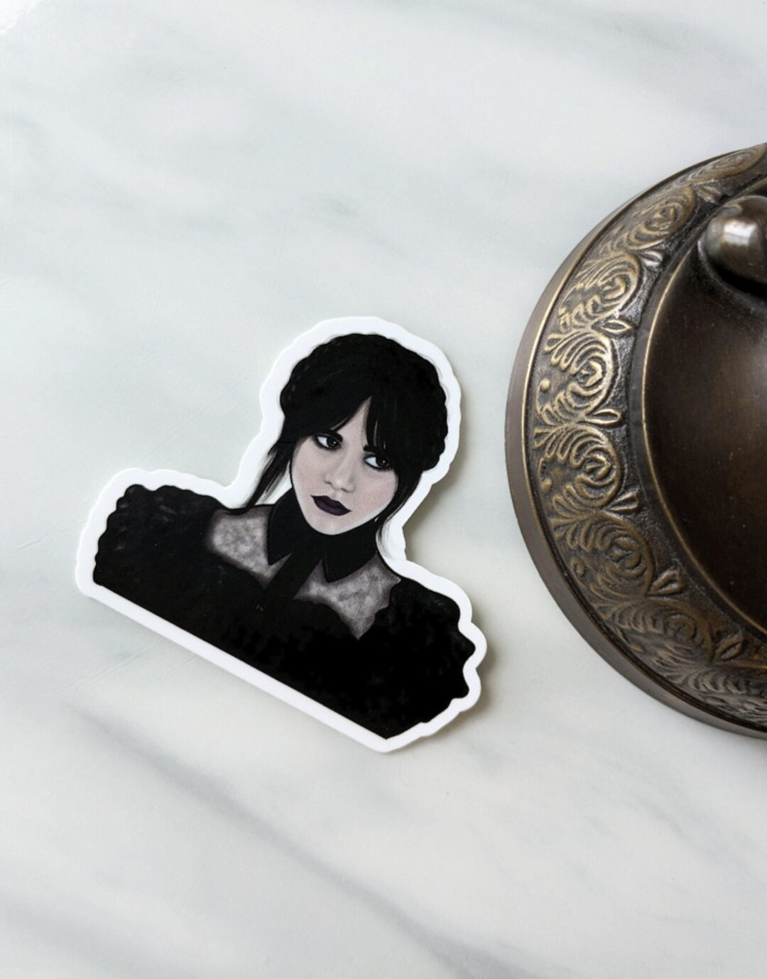 Wednesday Addams Vinyl Sticker - Etsy