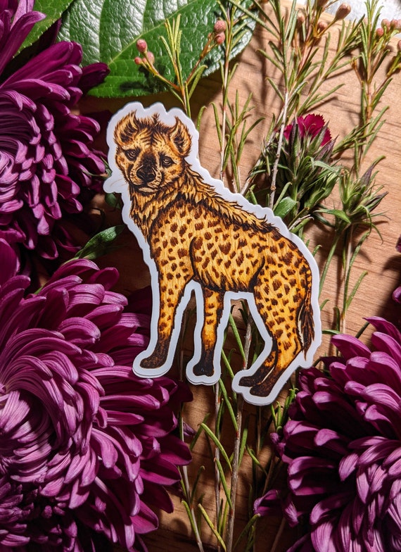 Hyena Vinyl Sticker | Etsy