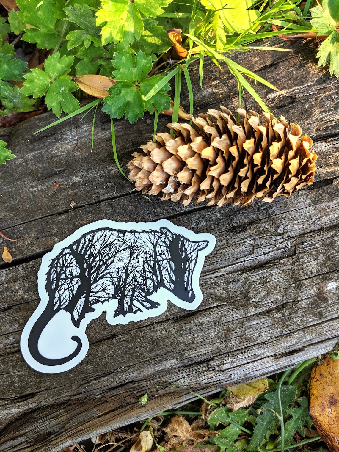 Opossum Vinyl Sticker - Etsy