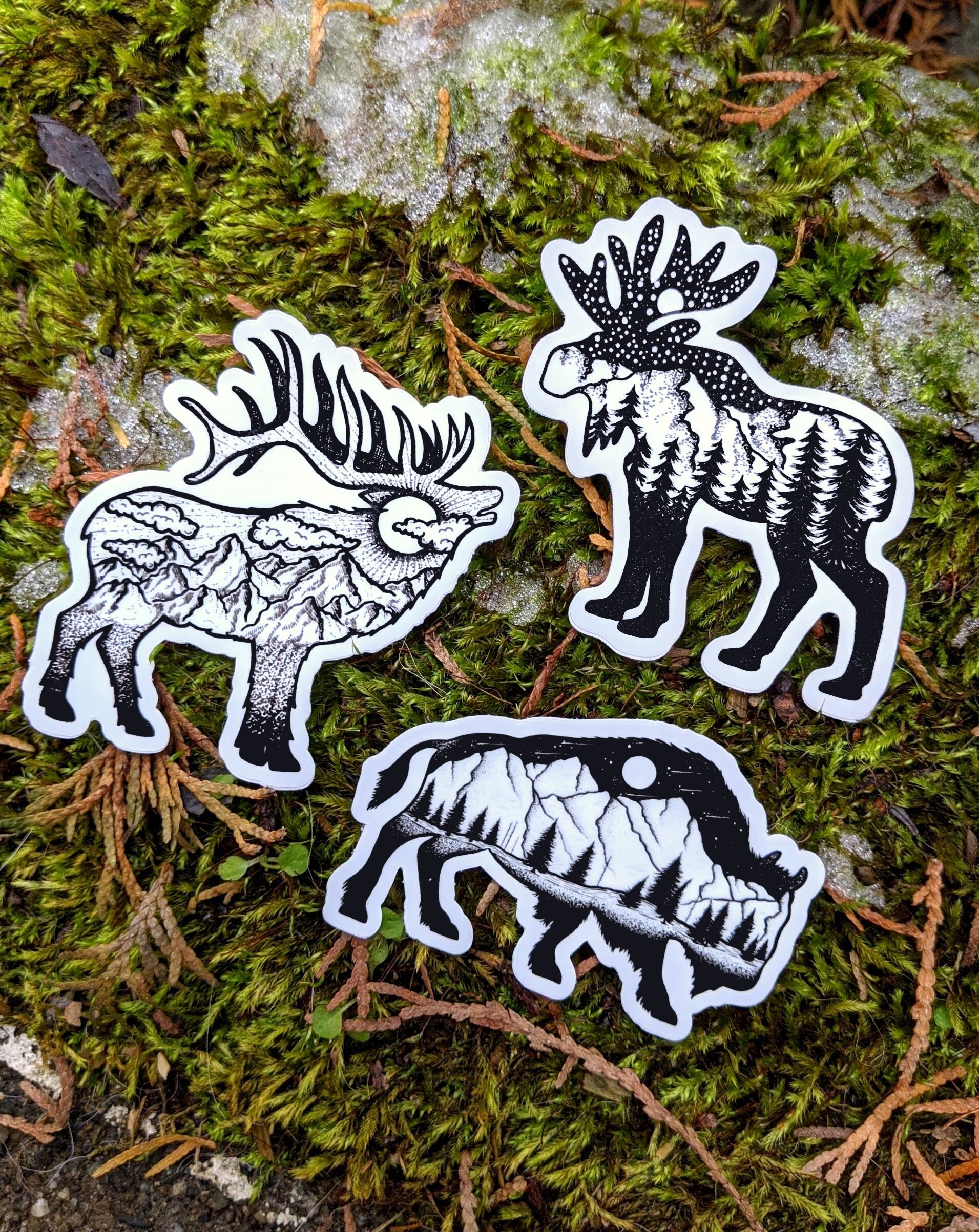 Herbivores Vinyl Sticker Collection - Bundle of 3 - Etsy