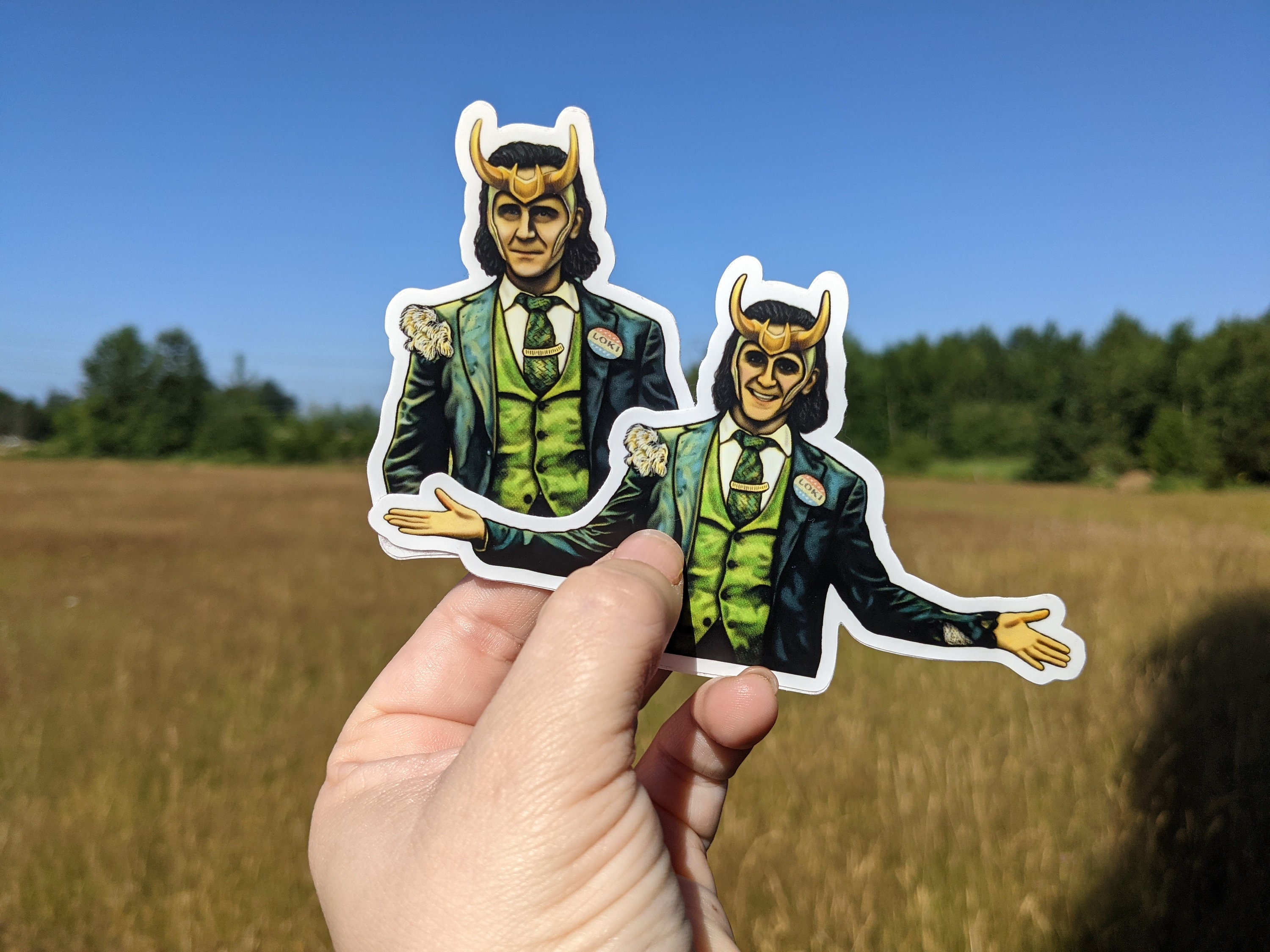 Loki Series two Variants Vinyl Stickers - Etsy