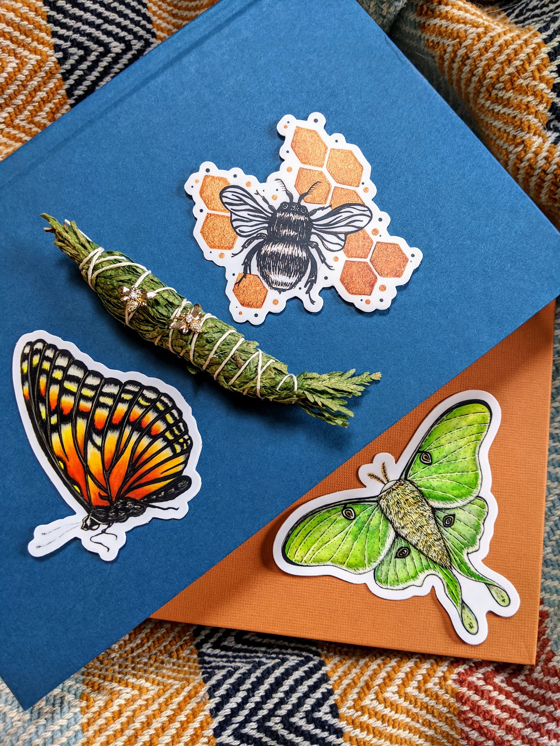 Pollinator Vinyl Sticker Collection - Singles or Bundle of 3 - Etsy
