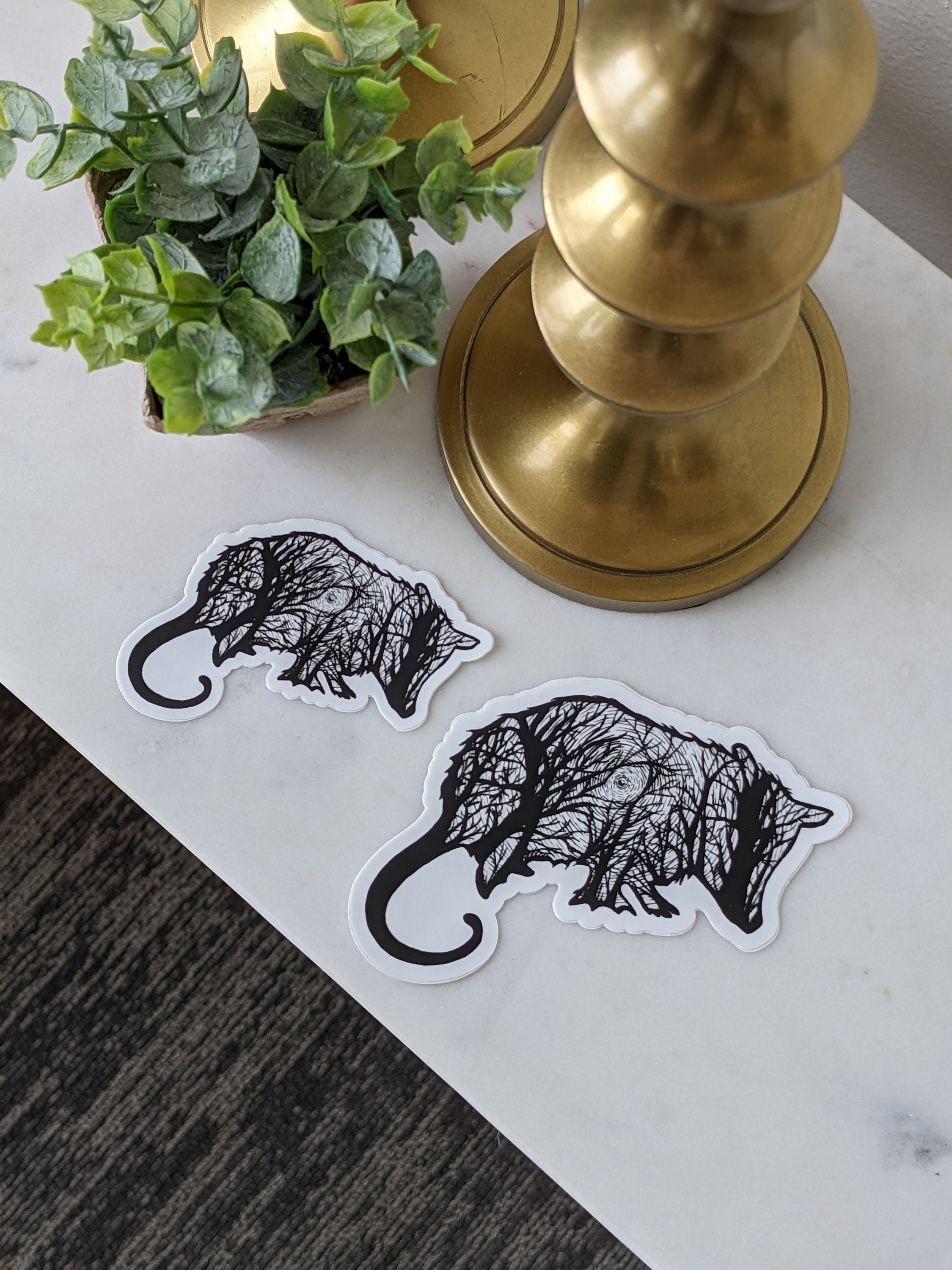 Opossum Vinyl Sticker - Etsy