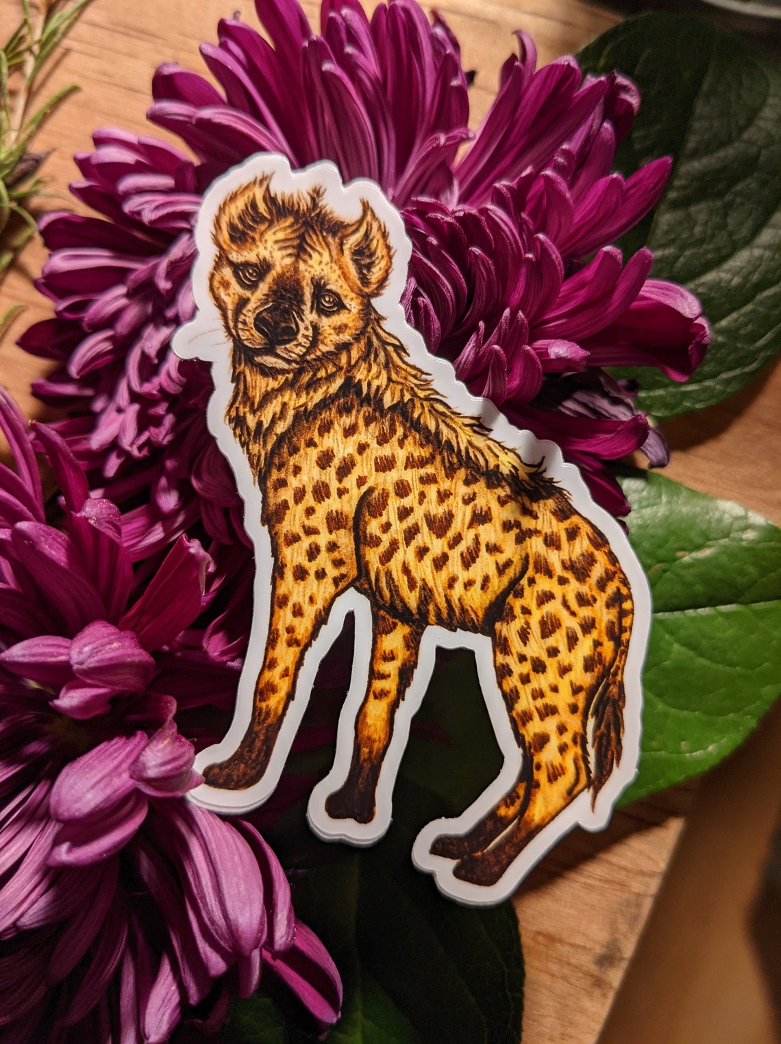 Hyena Vinyl Sticker | Etsy