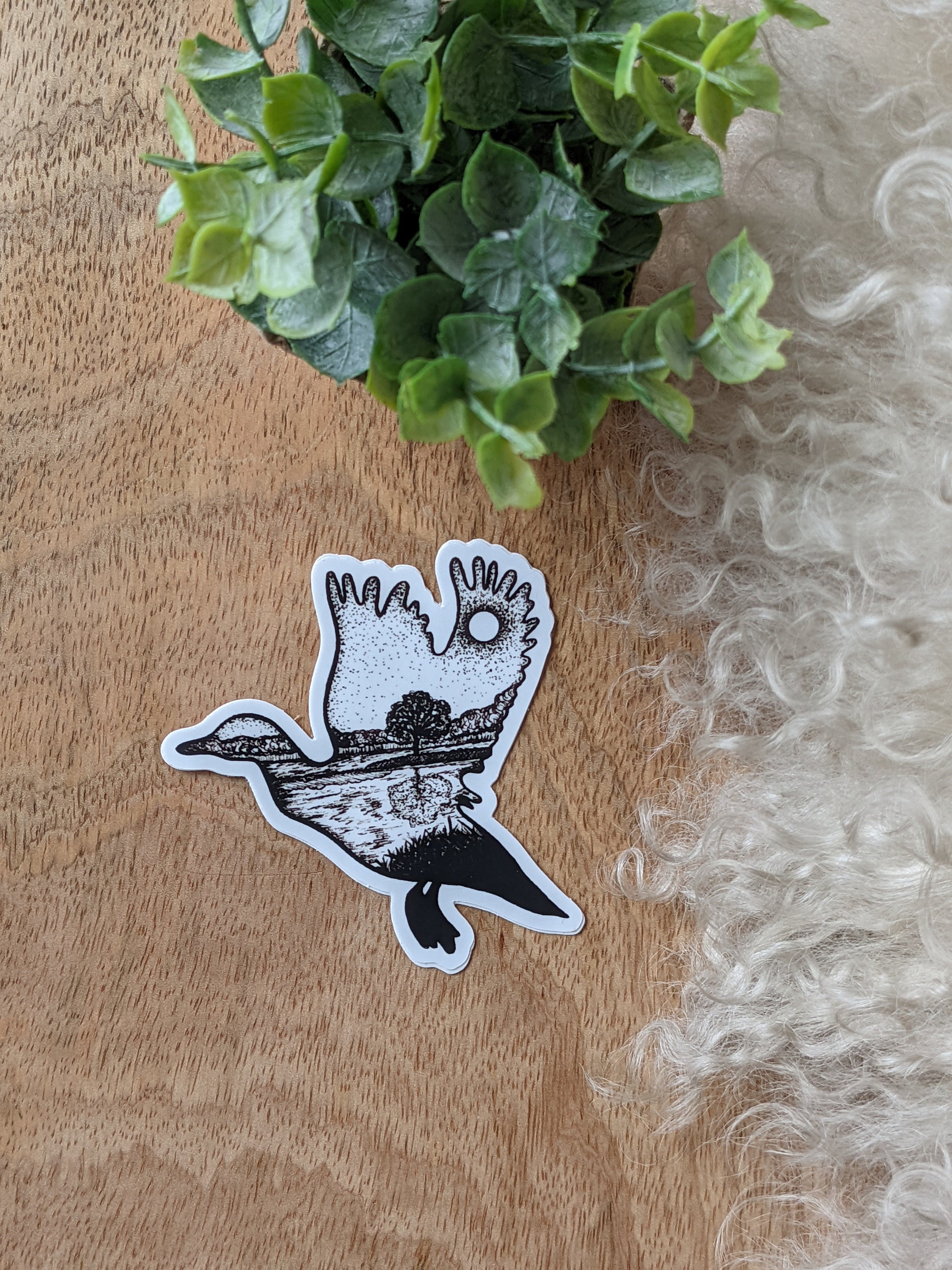Duck Vinyl Sticker | Etsy
