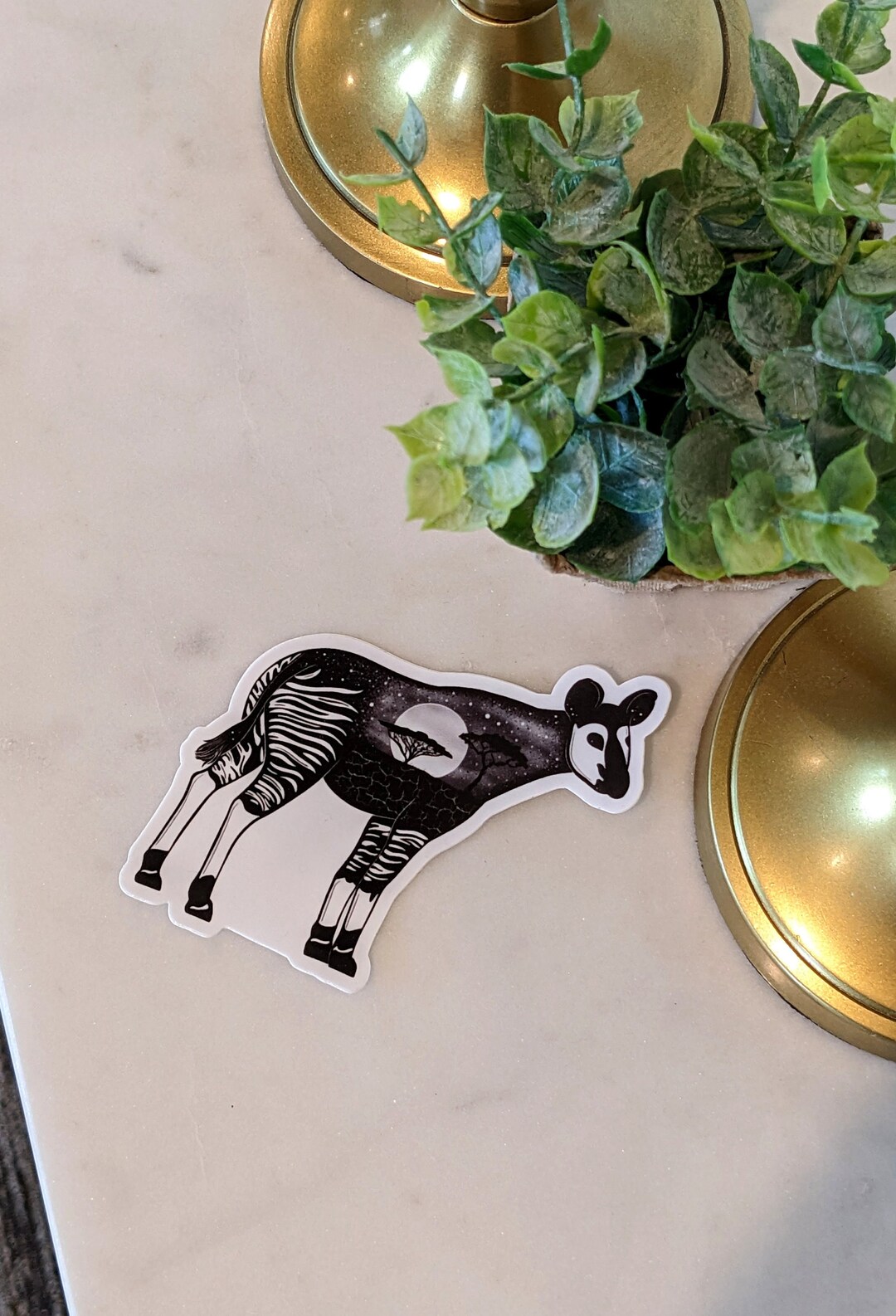 Okapi Vinyl Sticker - Etsy