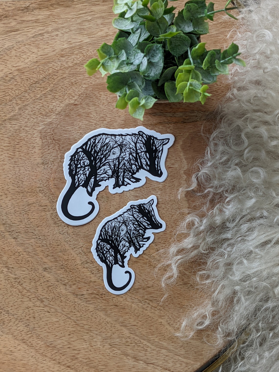 Opossum Vinyl Sticker - Etsy
