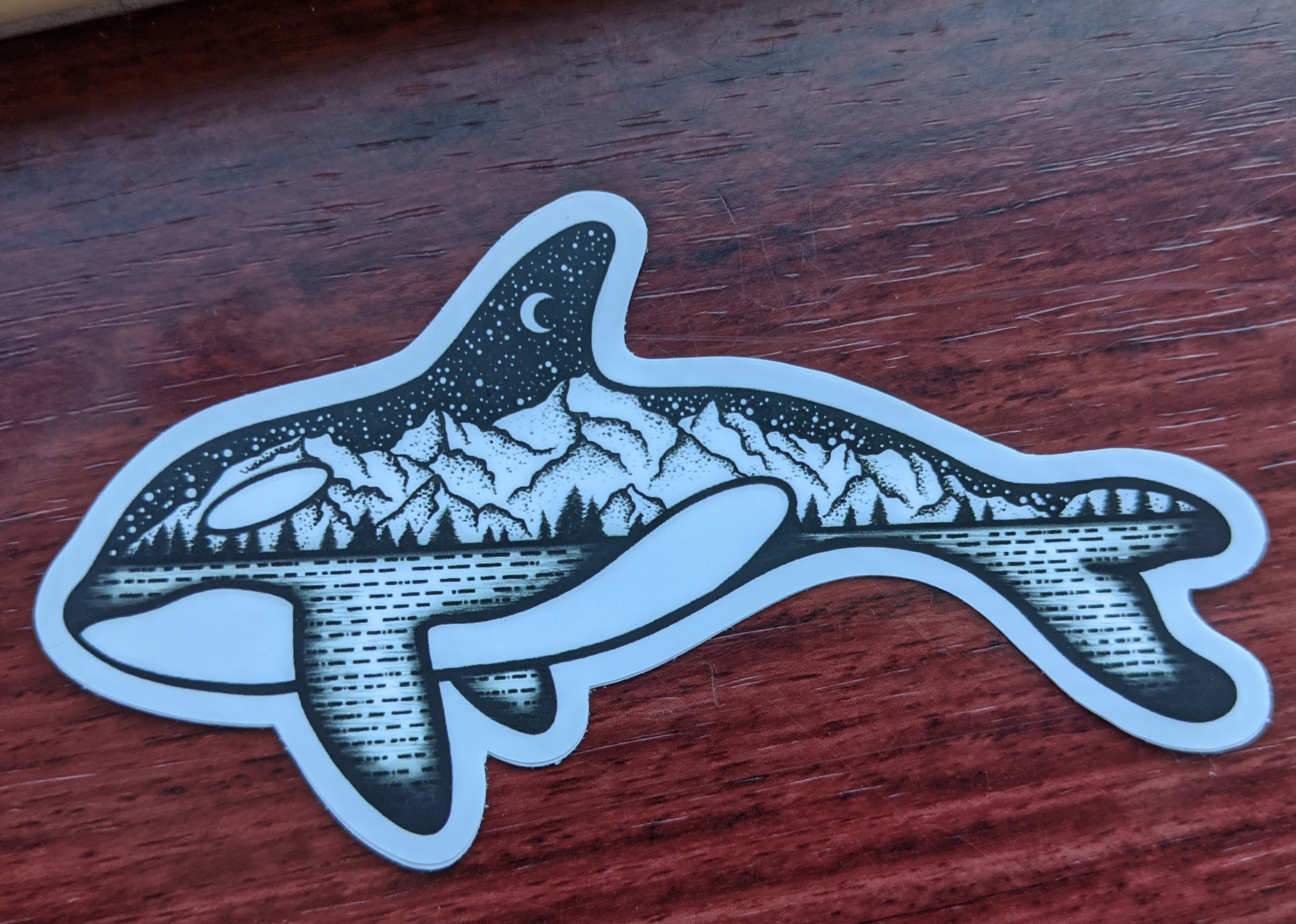 Orca Vinyl Sticker | Etsy