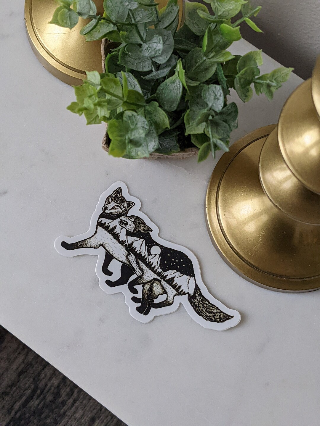 Running Wolves Vinyl Sticker - Etsy