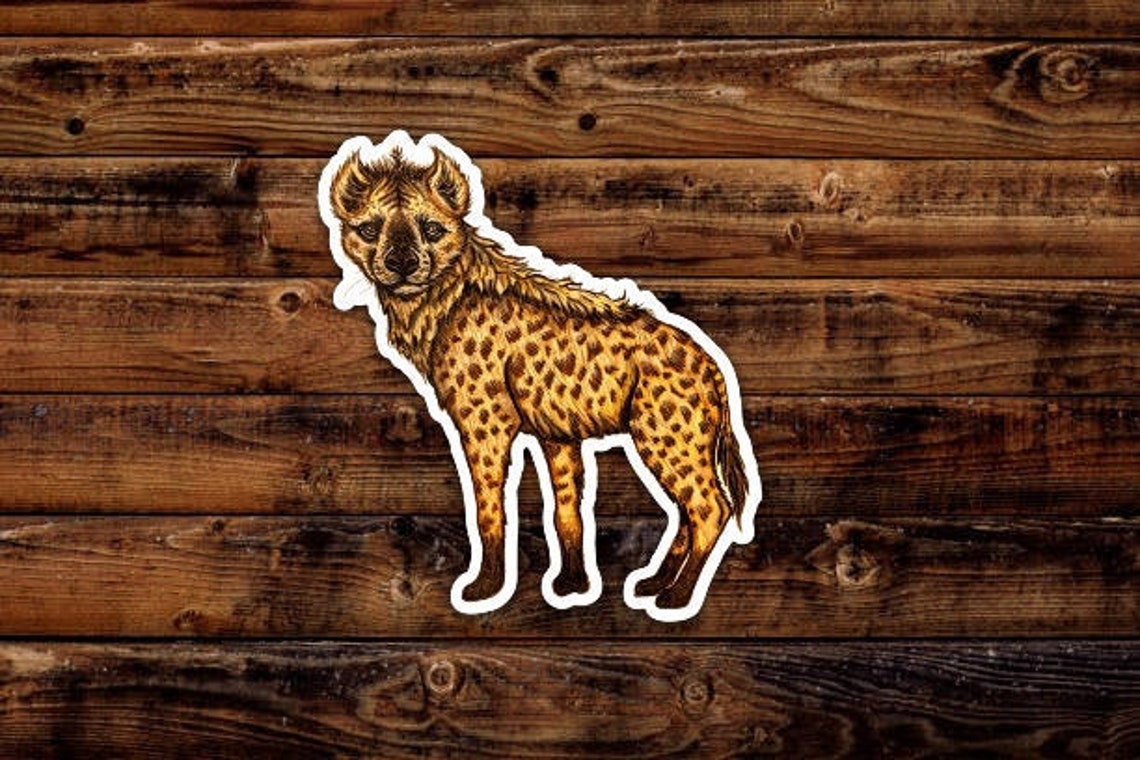 Hyena Vinyl Sticker | Etsy