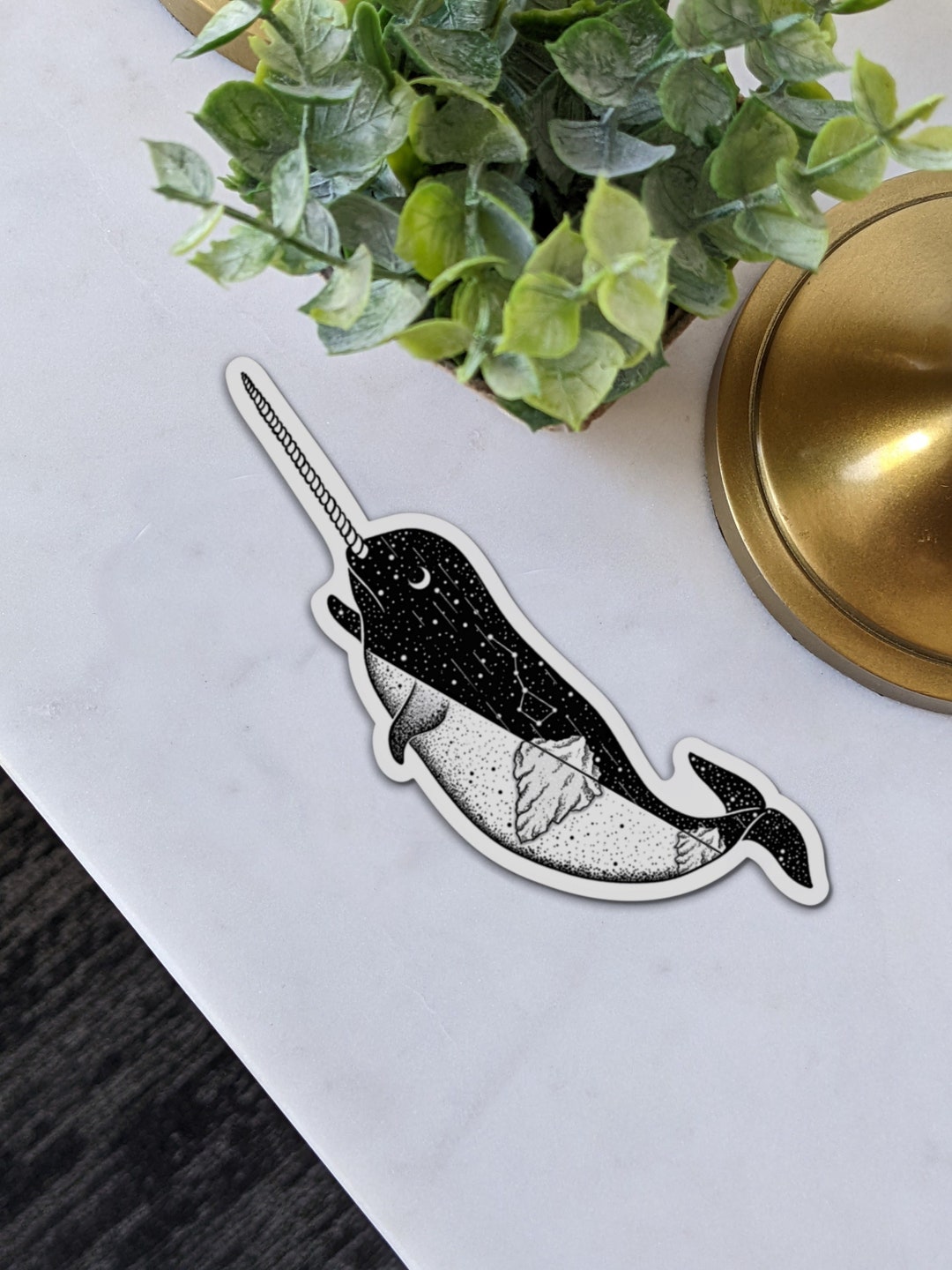 Narwhal Vinyl Sticker - Etsy