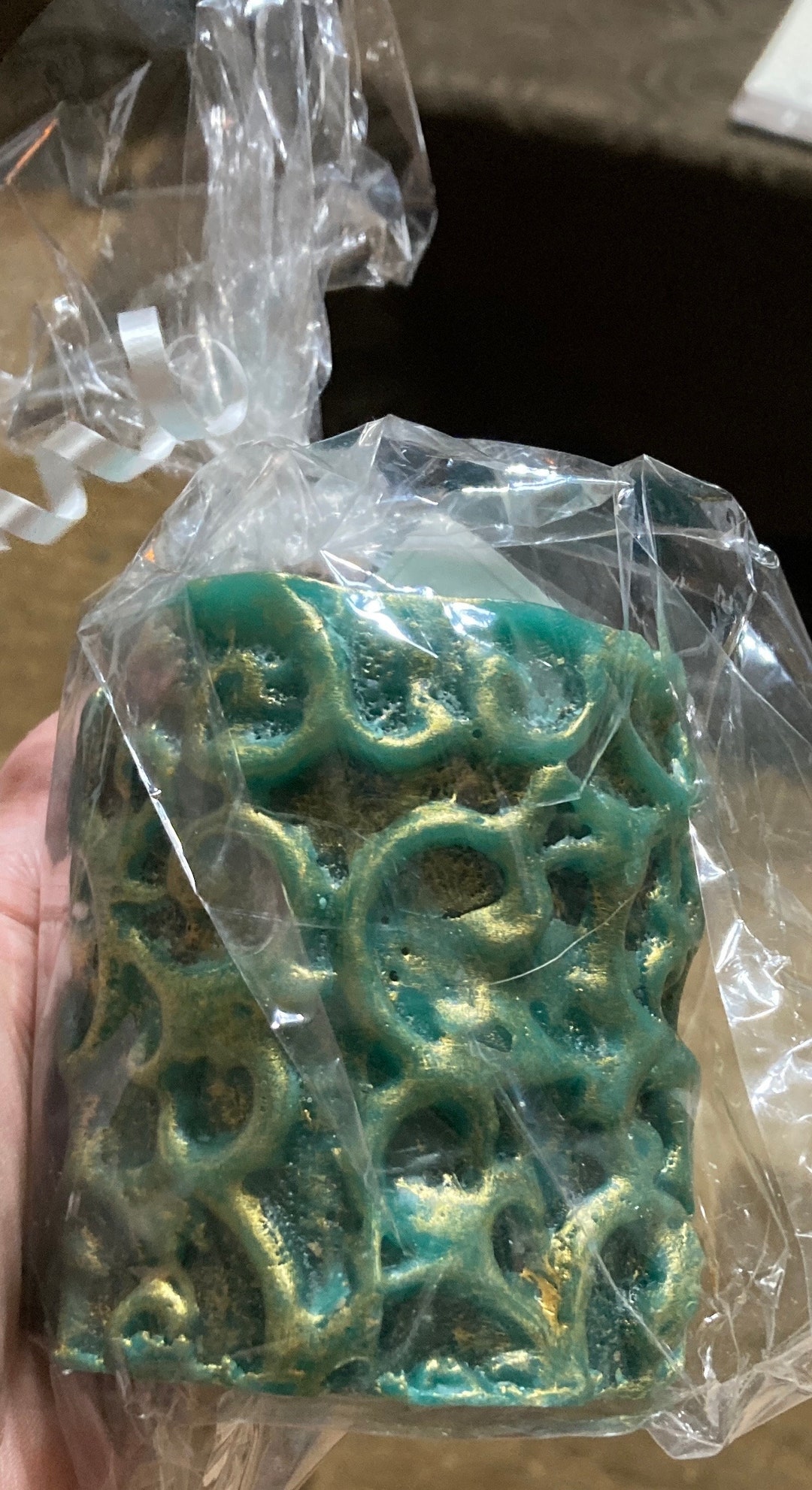 Decorative Blue Raspberry Scented Pillar Candle - Etsy