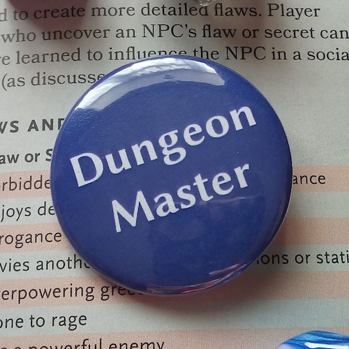 Dungeon Master 38mm Button Badge Dungeons and Dragons Dnd - Etsy UK