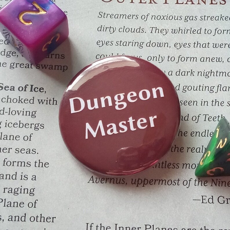Dungeon Master 38mm Button Badge Dungeons And Dragons Dnd RPG Gift Dungeon Master 38mm Button Badge Dungeons And Dragons Dnd RPG Gift