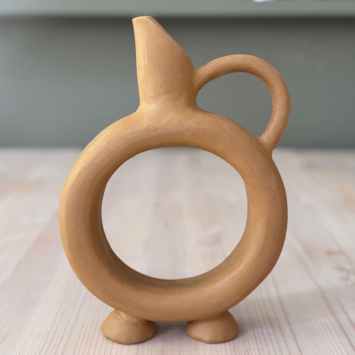 Hollow Jug Slab Building Template, Hittite Wine Pitcher Pottery ...