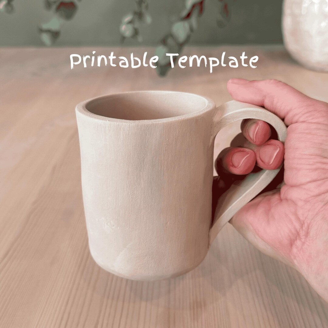 Coffee Mug Slab Building Template, Slab Pattern Project, Beginner ...