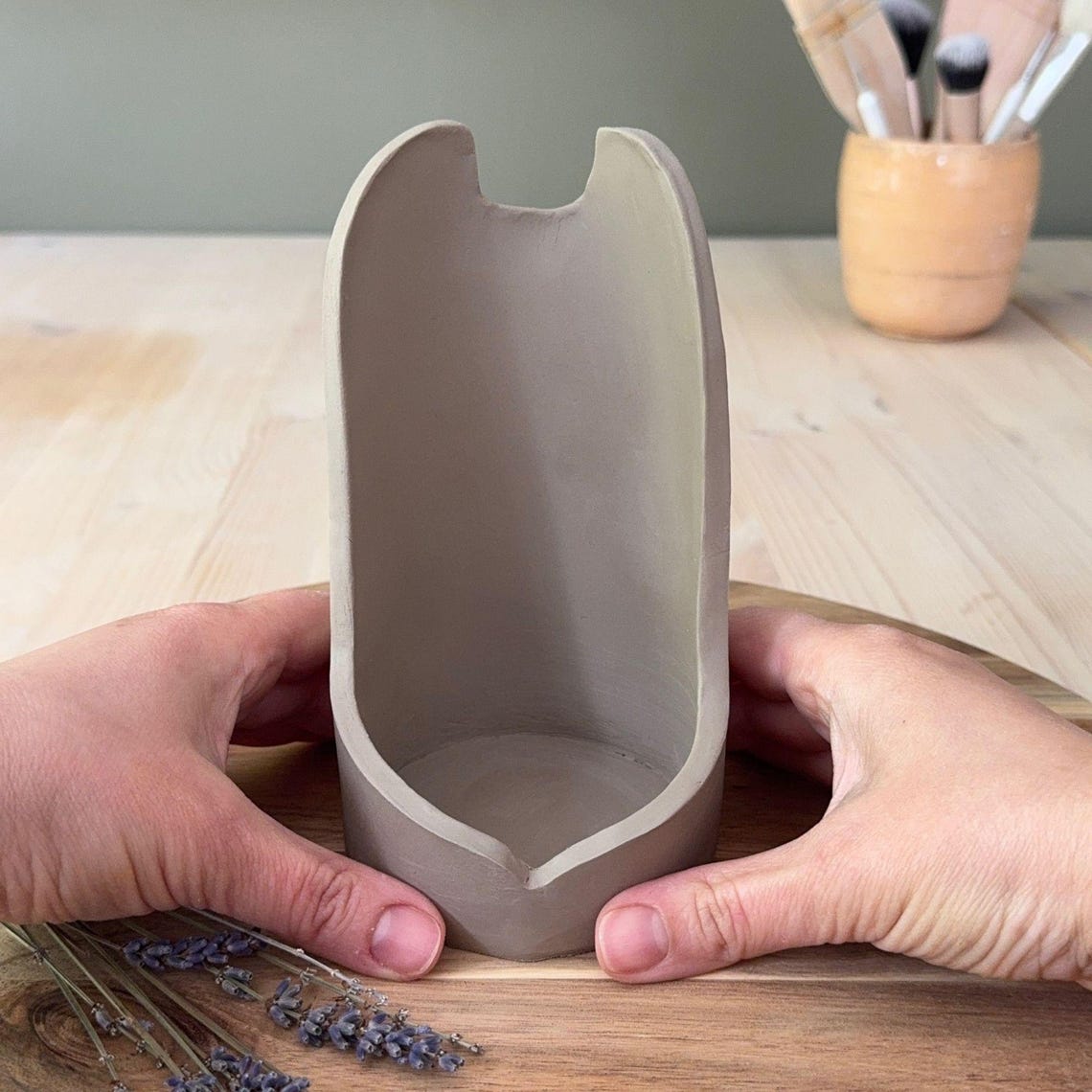Spoon Rest Slab Building Template, Spoon Holder Printable Pattern, Slab ...