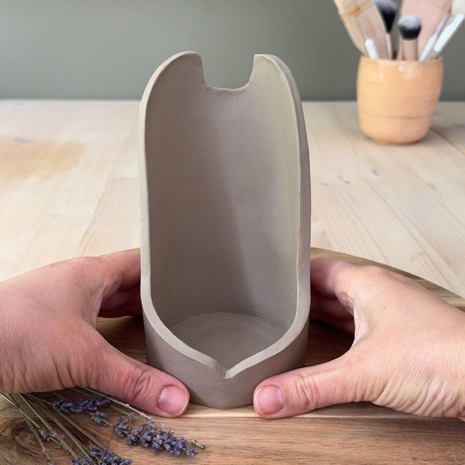 Spoon Rest Slab Building Template, Spoon Holder Printable Pattern, Slab ...
