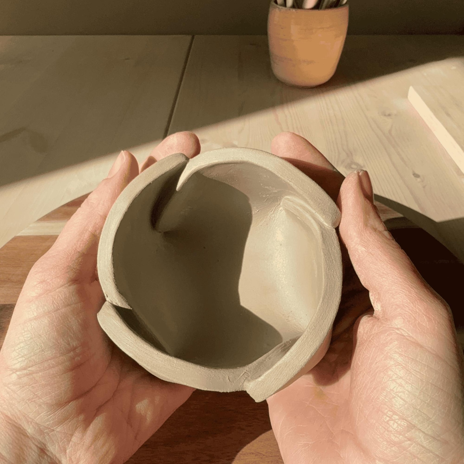 Ice Cream Bowl Slab Building Template, Origami Bowl Template, Pottery ...