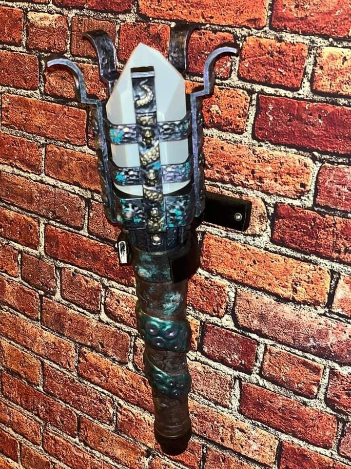 Abyss pirate LED Torch for Larp with Usb Power Bank and Wall Bracket ...