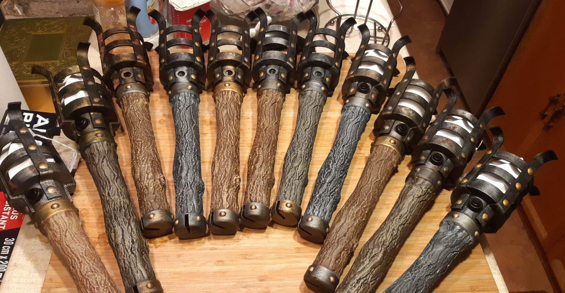 Adventurer Medieval LED Torch for Larp torch Only, No Battery, No Wall ...