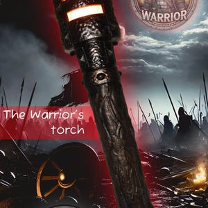 The Warrior's Medieval Torch - LED Torch With Wall Bracket and Battery - Etsy
