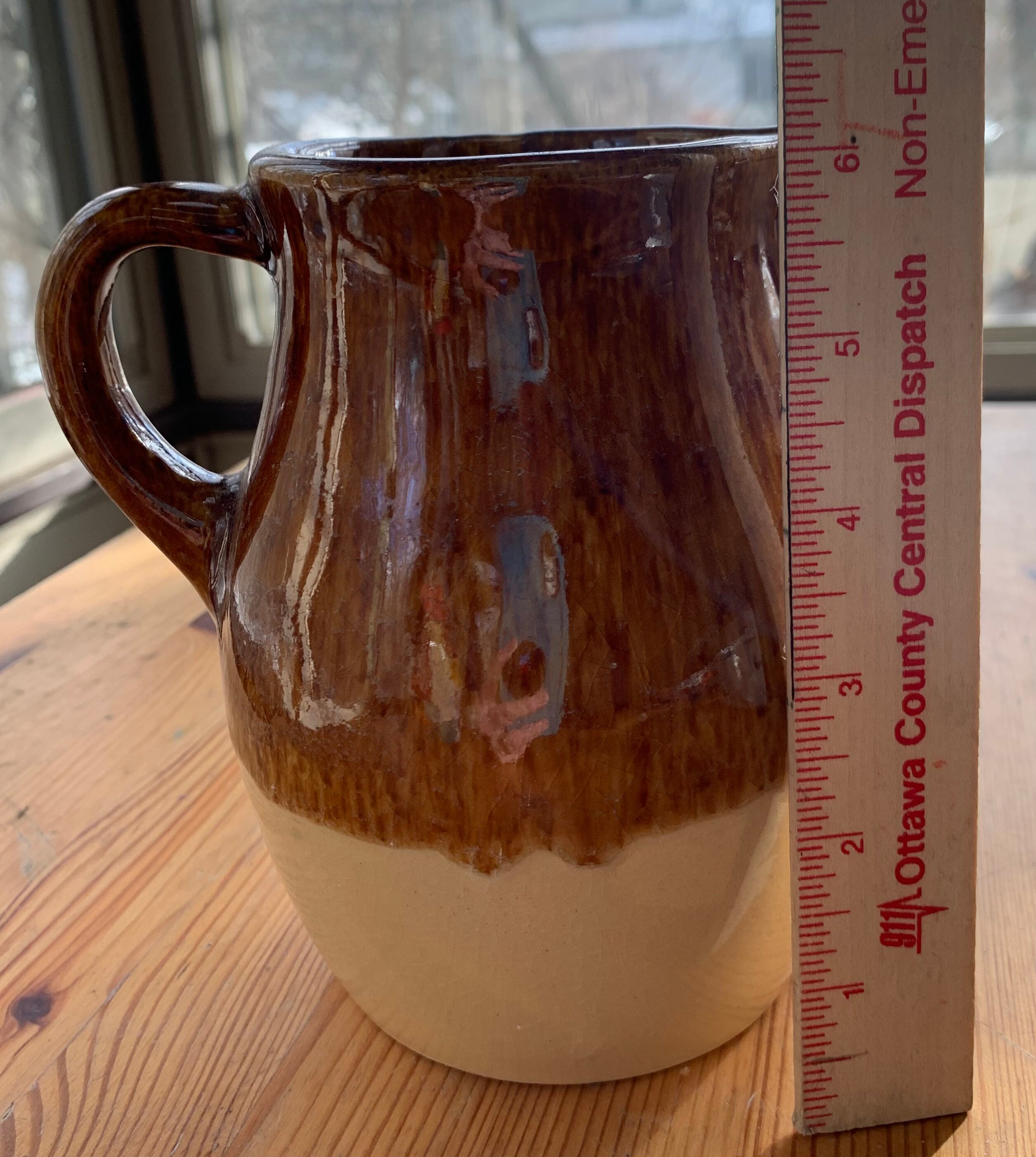 Vintage Robinson Ransbottom 6 Brown Drip Glaze Stoneware Pitcher - Etsy