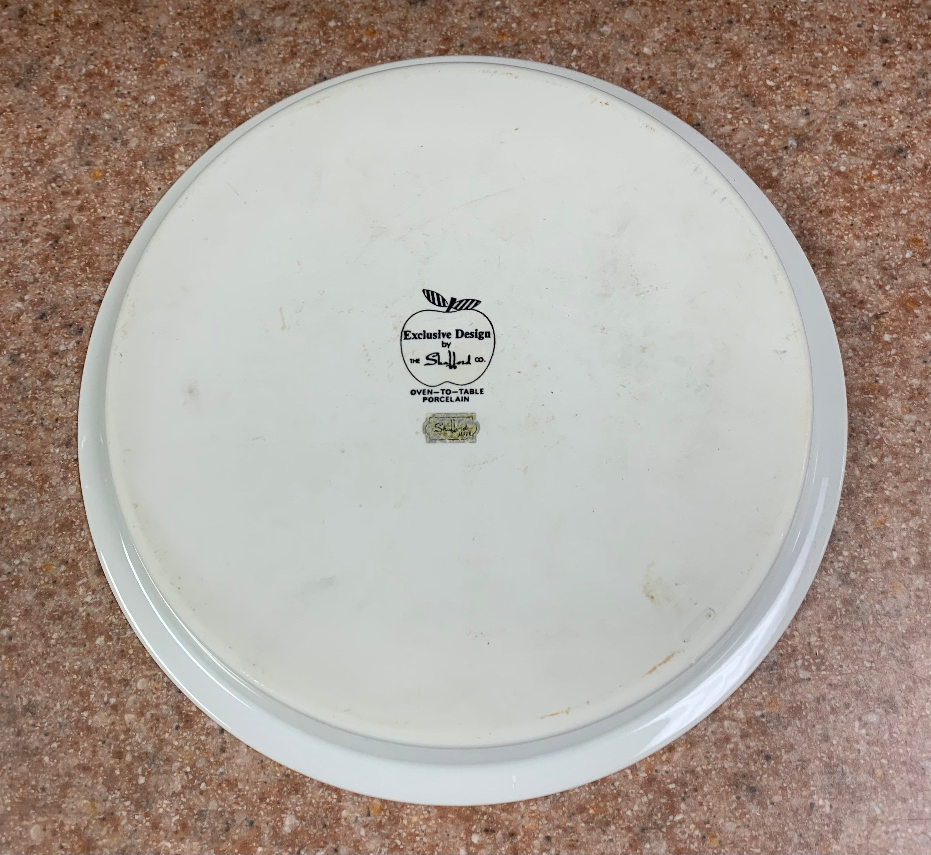 Vintage Shafford Porcelain Apple Pie Recipe Plate - Etsy