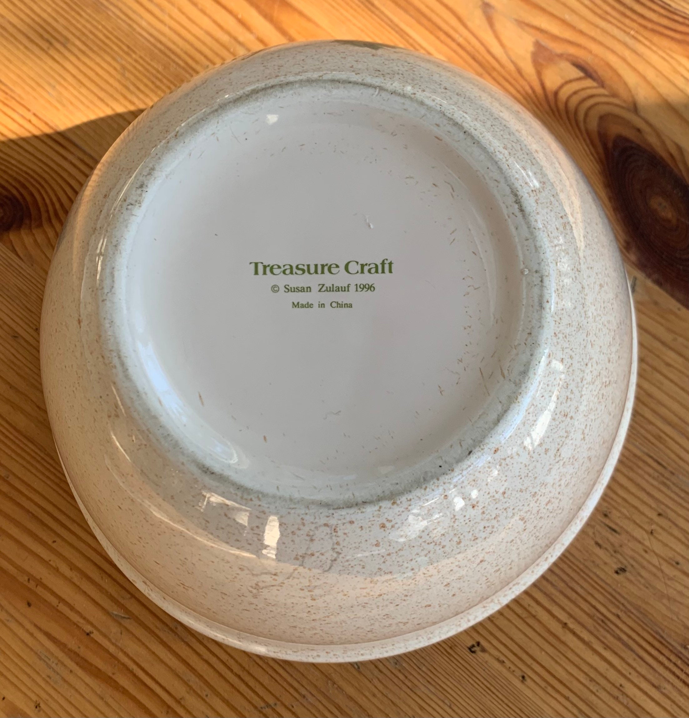 Vintage Treasure Craft Mixing Bowl in Parsley Design - Etsy