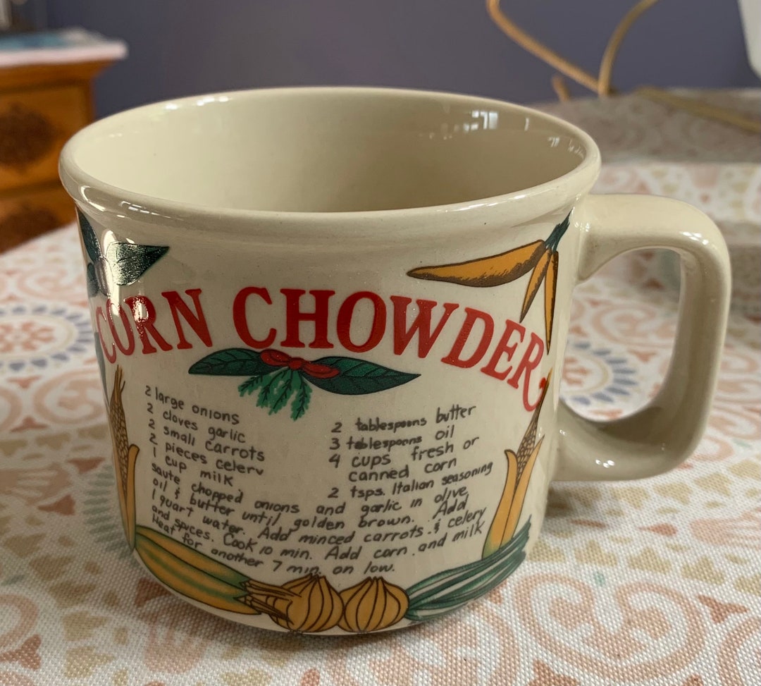 Vintage Westwood Corn Chowder Recipe Handled Mug/bowl - Etsy