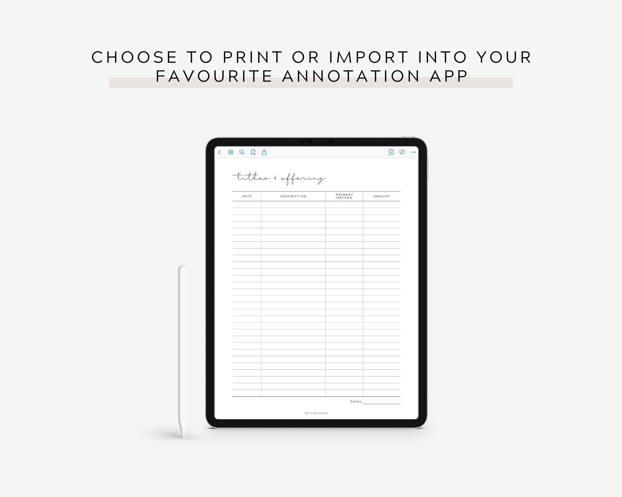 Tithes and Offering Tracker Printable Tithes Log A5 Planner - Etsy ...