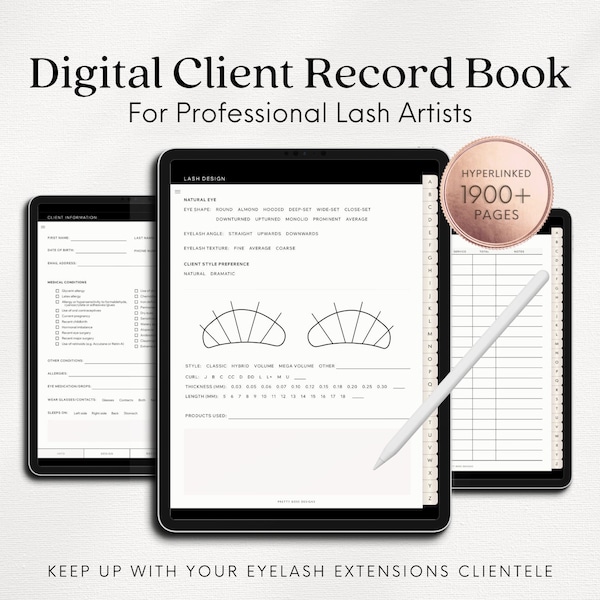 Client Record Book Template - Etsy