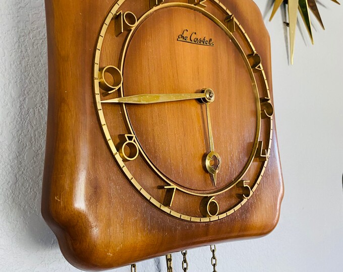 Mid Century Swiss Le Castel Weighted Driven Pendulum Wall Clock - Etsy