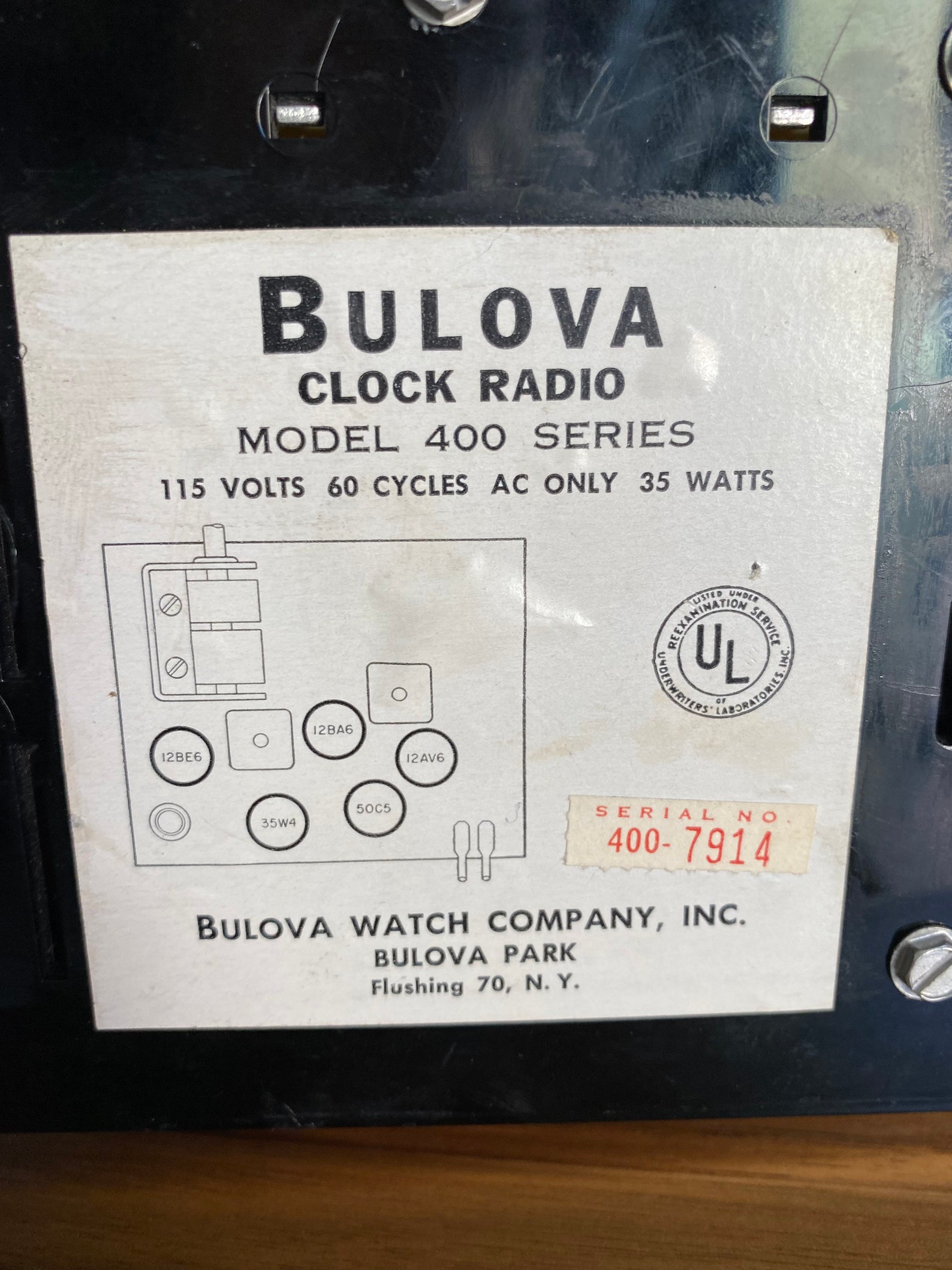 Vintage Bulova Clock Radio - Model 400 Series - Etsy