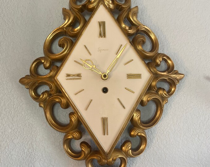 Vintage Syroco Clock - Etsy