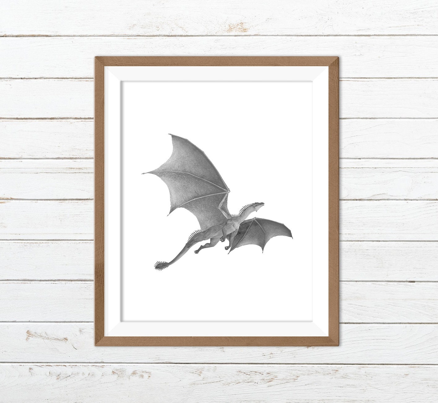 Dragon print dragon printable dragon art fantasy prints | Etsy