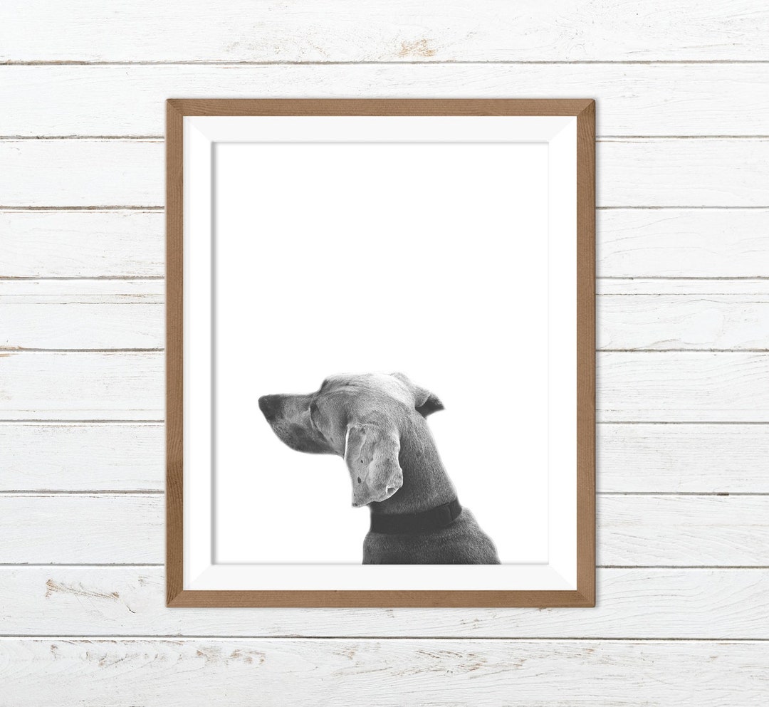 Black and White Dog Print, Dog Printable - Etsy