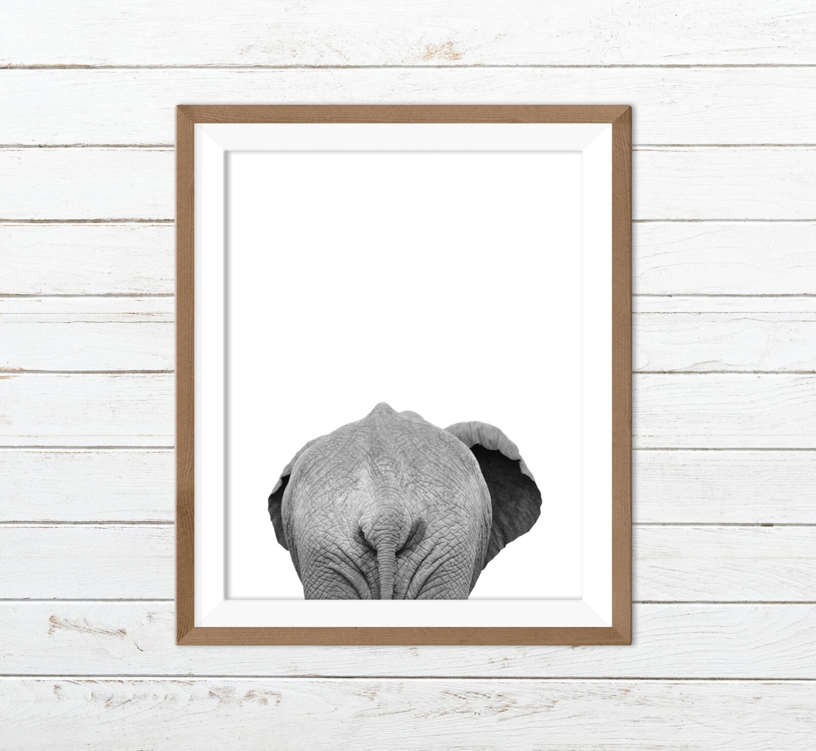 Elephant Butt Art, Elephant Print, Elephant Printable, Safari Animal ...