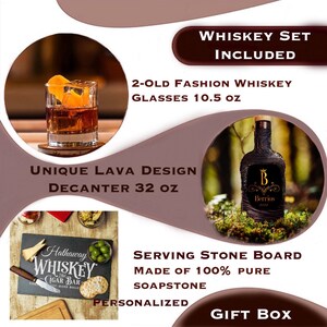 Personalized Monogram Whiskey Decanter Set: Custom Barware Gift - Etsy