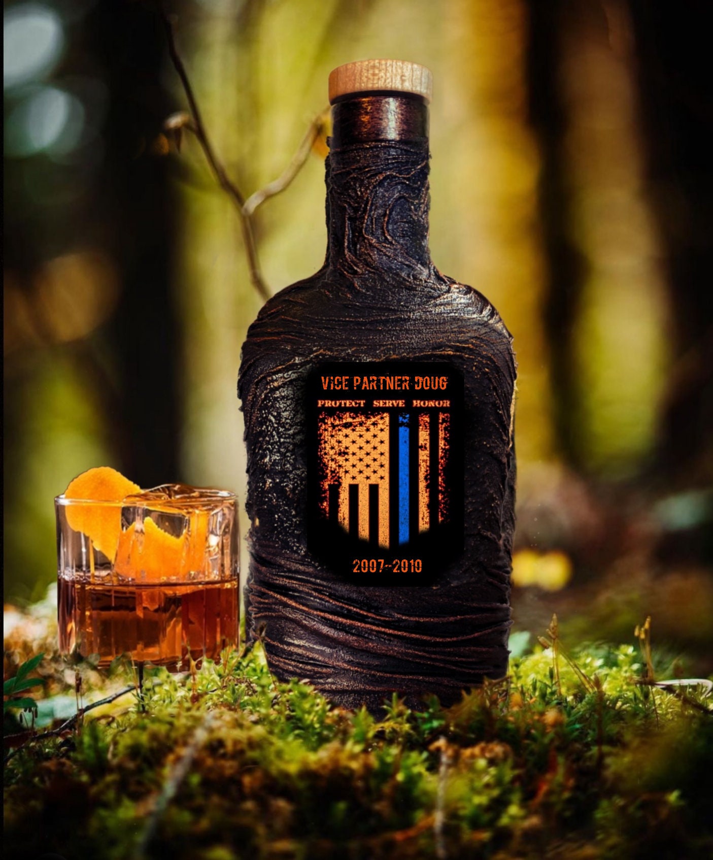 Personalized Police Officer Whiskey Decanter Set Box Gift, Customized ...